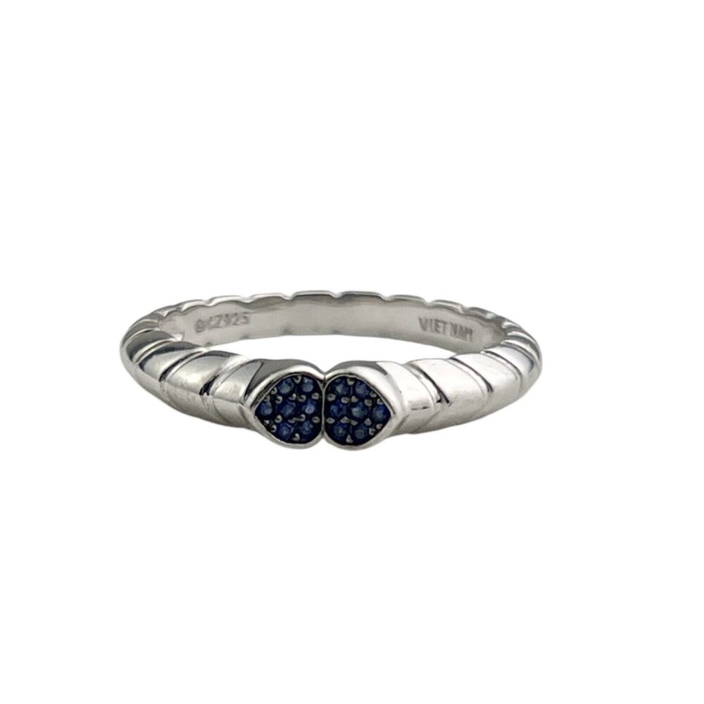 Diamonique X Amy Stran Textured Pave Accent Ring Ster… - Gem